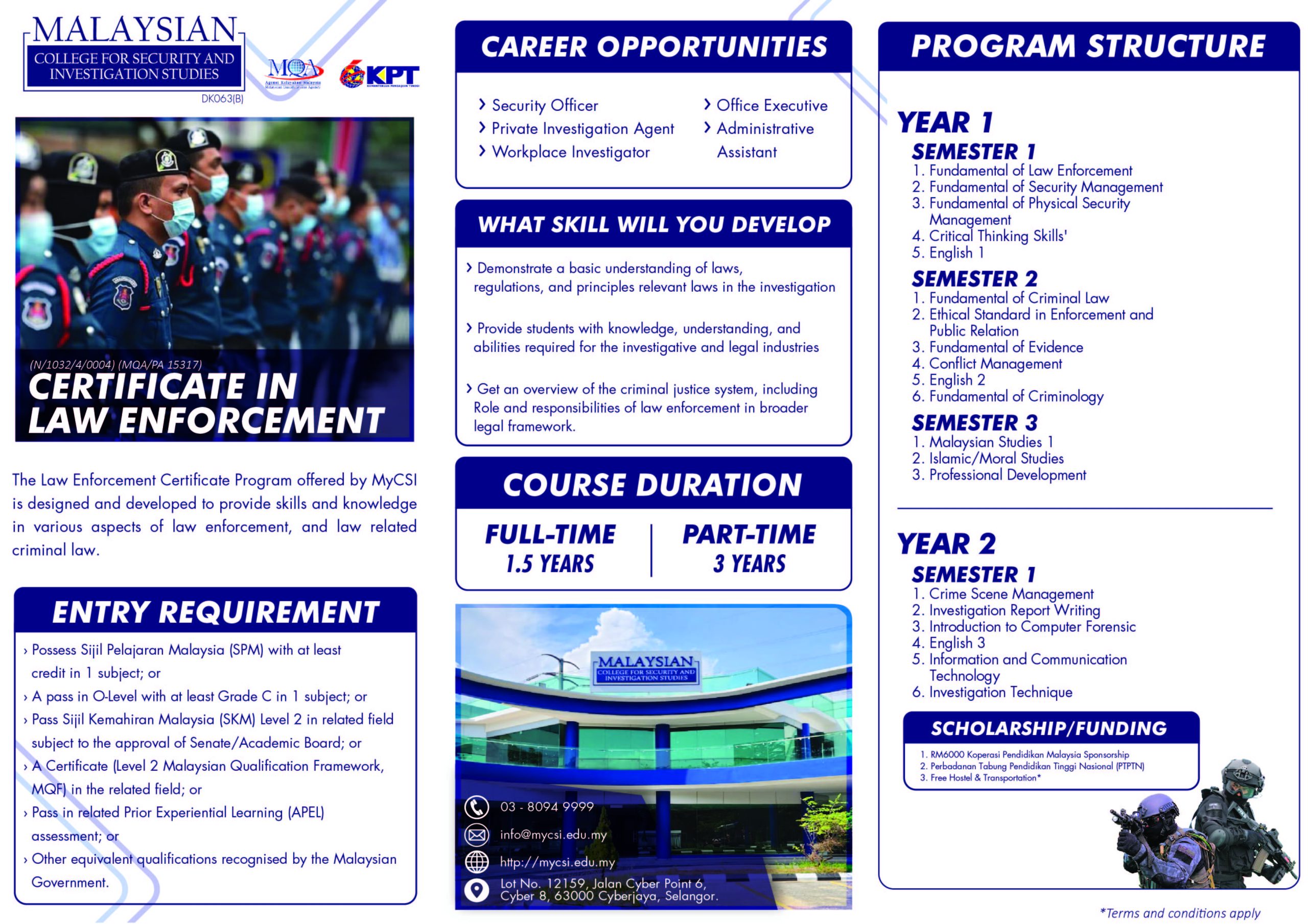 MYCSI – Malaysian College for Security and Investigation Studies