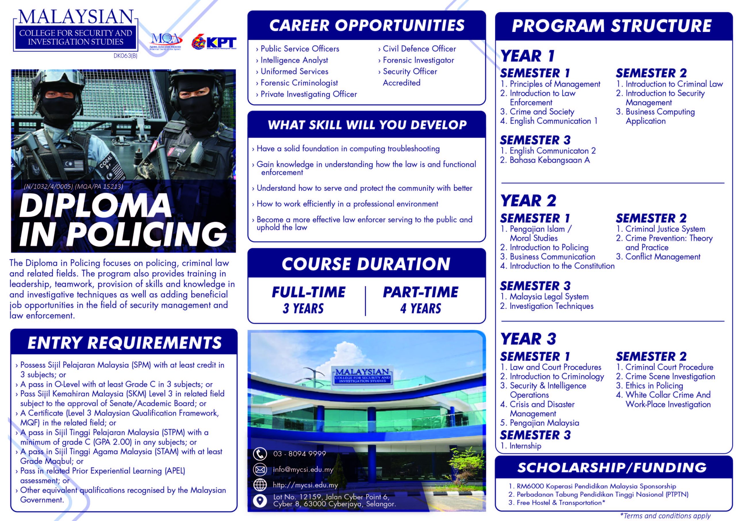 MYCSI – Malaysian College for Security and Investigation Studies